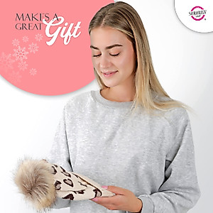 Sorority Shop - Kappa Kappa Gamma Beanie Hat - Leopard Print - KKG Name Patch