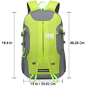 Reflective Motorcycle Backpack. Lightweight 35L sport Backpack for motorcycle, bike or scooter riders, a perfect commuter essential (lime backpack)