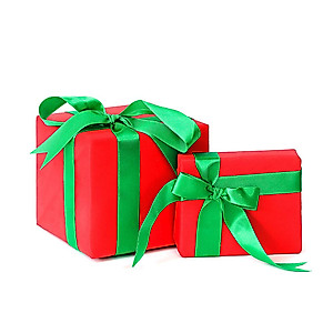 LIUYAXI Green Double Face Satin Ribbon 1/4" X 50 Yards, Ribbons Perfect for Crafts, Gift Wrapping, Bow Making and More