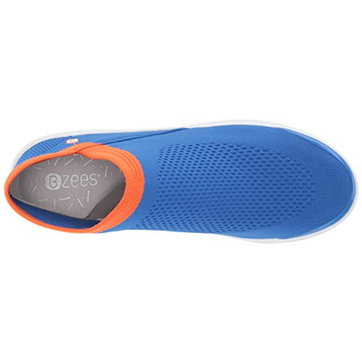 BZees Womens Romance Orange Blue Booties 7 M