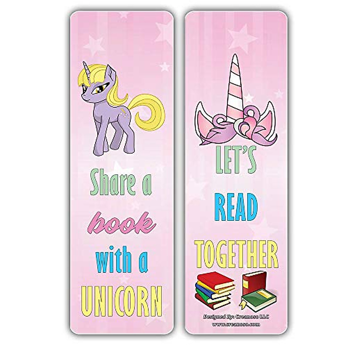 Creanoso Cool and Amazing Unicorn Bookmarks (30-Pack) – Stocking Stuffers Gift for Girls – Party Favors Supplies – School Classroom Giveaways – Book Reading Rewards Incentive – Girl’s Party Supply