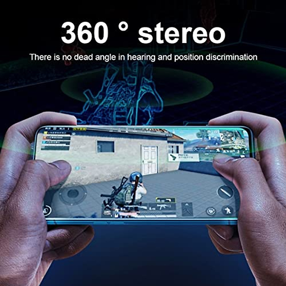 Geva Wireless Gaming Earbuds, 30H Playback Wireless Gaming Headphones with Charging Case Waterproof in-Ear Headsets with Microphone K55 Bluetooth Earbuds for Android iOS Laptop TV Computer