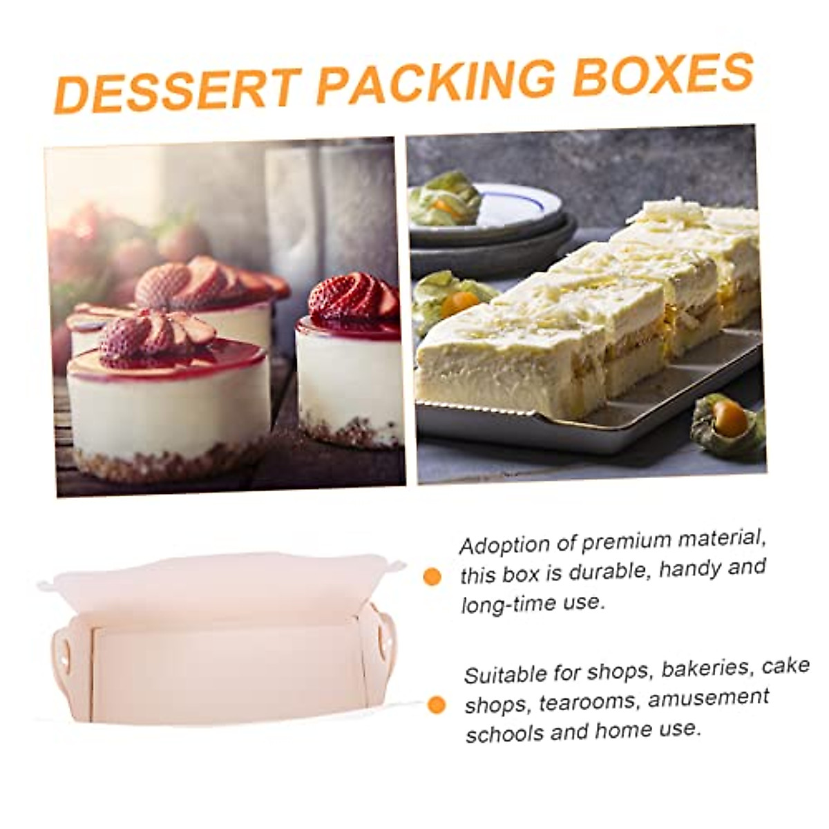 Cabilock 6pcs Packing Boxes Portable Cake Box Cupcake Decorating Donut Boxes Marble Pattern Cake Boxes Cupcakes Containers Paper Cake Boxes Handheld Candy Boxes Cardboard Cupcake Stand Mini