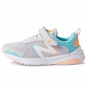 New Balance Kid's Dynasoft 545 V1 Hook and Loop Running Shoe, Summer Fog/Surf/Peach Glaze, 4 Infant
