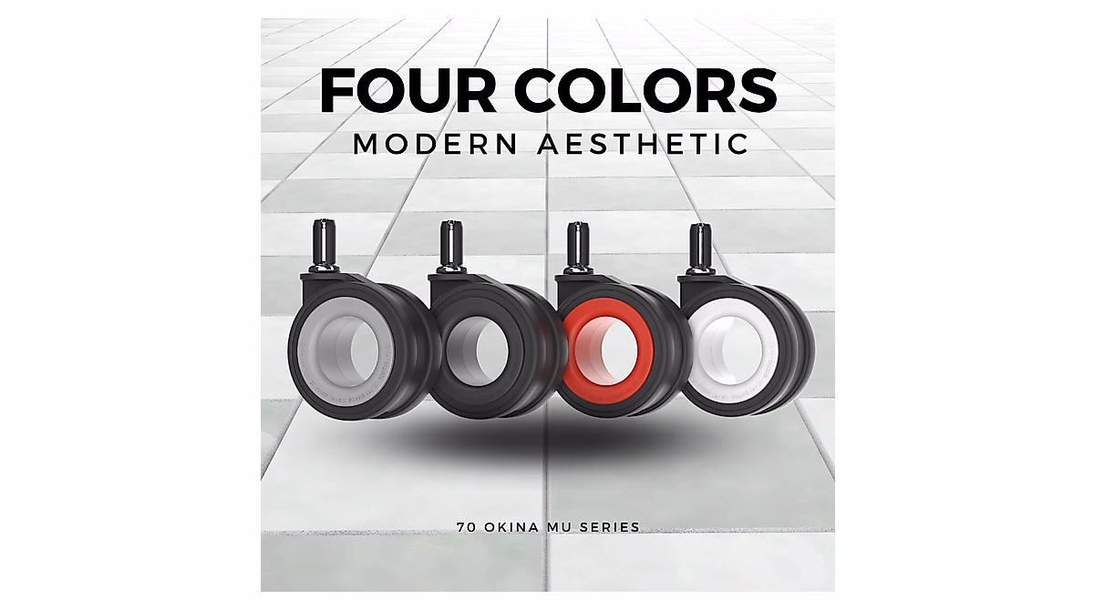 Enso Motion Office Chair Replacement Caster Wheels, 70 Okina Mu Series ...