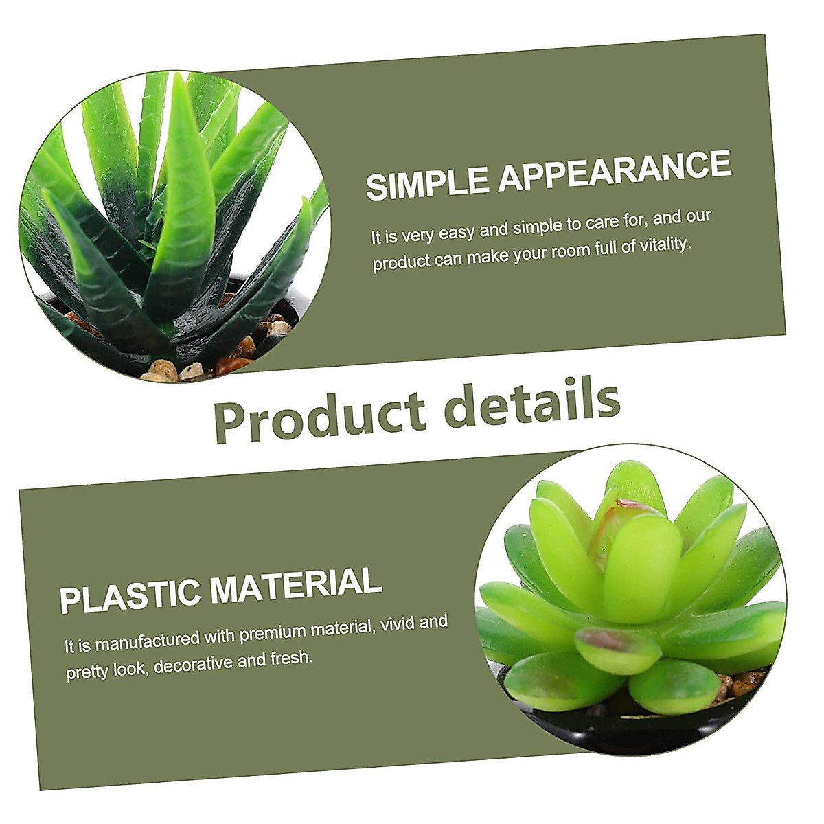 Canirologas 4pcs Succulents Artificial Plants in Pots Small Fake Plants Mini Artificial Greenery for Home Bathroom Desk Office Indoor Room Farmhouse Decorations