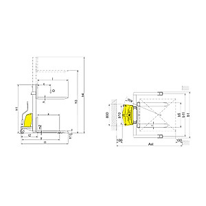 APOLLO Semi-Electric Stacker Pallet Jack Straddle Legs Forklift 3300lbs Capacity 98" Lifting Height with Adjustable Forks for Material Lift