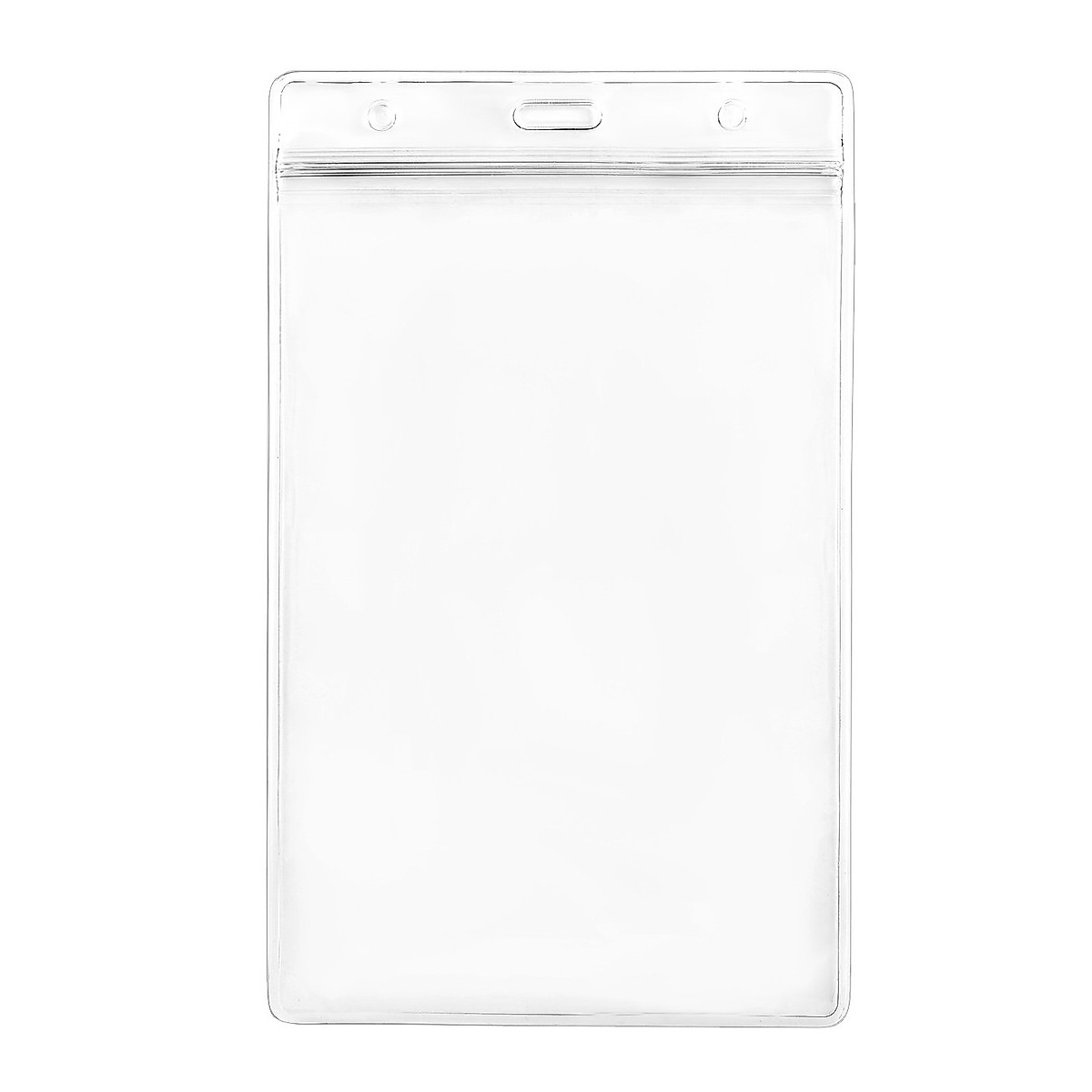 24PCS Transparent Extra Large 6x4" Badge Holders for Passport ID,Cash,Plane Ticket, Receipts,Credit Card, etc