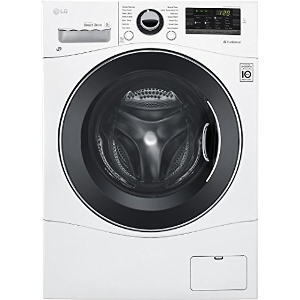 LG WM3488HW 24" Washer/Dryer Combo with 2.3 cu. ft. Capacity, Stainless Steel Drum in White
