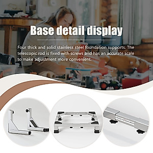 Zsytbyyds Heavy duty All Stainless Steel Mini Fridge Stand Washer and Dryer Stand with 4 Strong Feet Heavy Duty Washing Machine Stand Base&Appliance Universal Base（Large Stand）