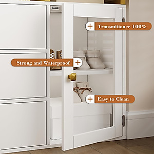 BOTLOG 81.3” H Heavy Duty Clothes Rack with Cabinet, Drawer, and Shelf, Garment Rack Clothes Rack with Metal Frame and Wooden Shelves for Bedroom, Dressing Room, Walk-in Closet