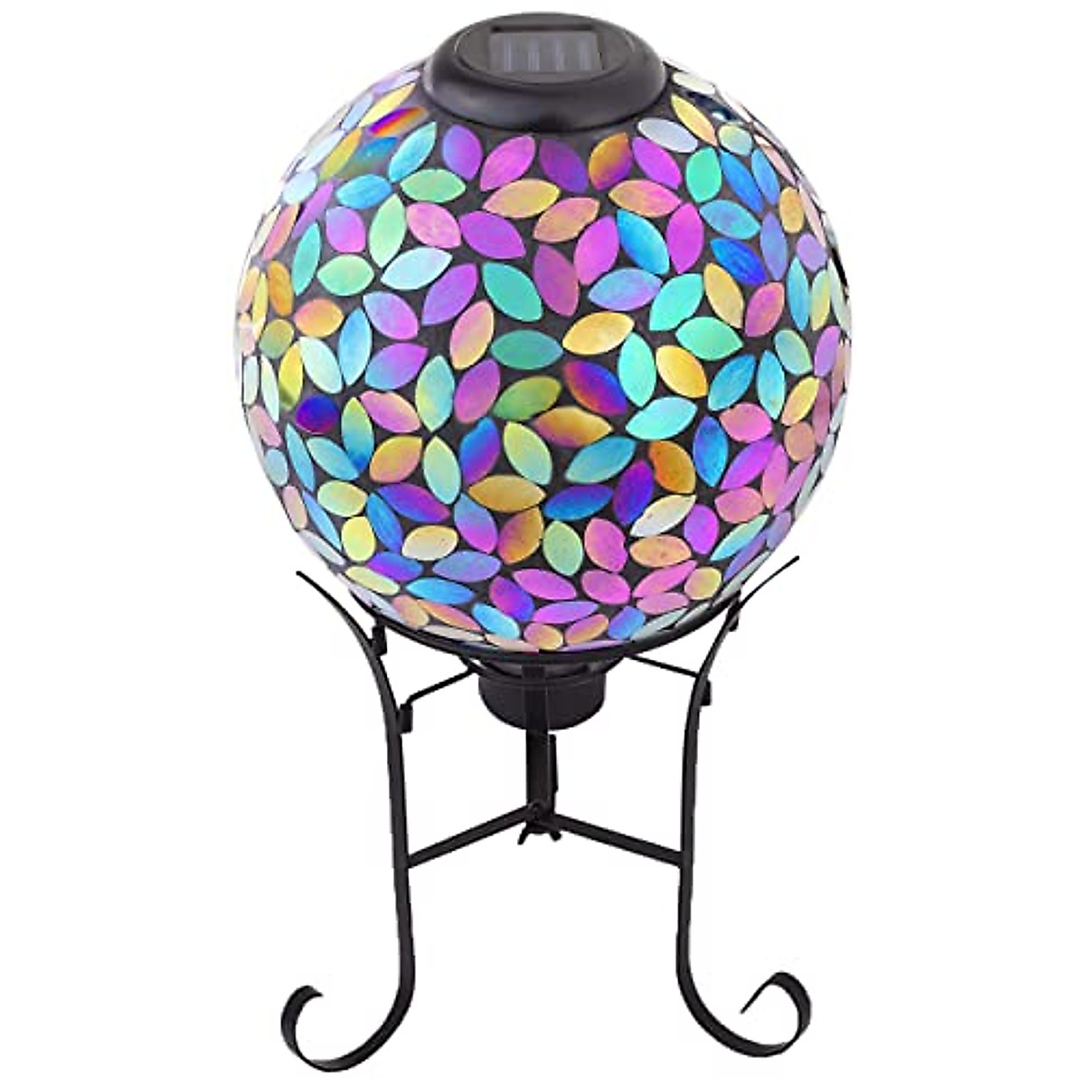 Alpine Corporation GRS122A-SLR Gazing Globe, 10" L x 10" W x 12" H with Stand: 17" H, Purple