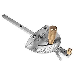 WEN Steel and Brass Premium Miter Gauge, 27 Angle Stops for Table Saws, Router Tables, Band Saws, and Woodworking Tools (WA1401)