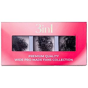 LLBA Promade Mix 750 Fans | Handmade Volume Eyelashes | Multi Selections From 5D To 12D | C CC D Curl | Thickness 0.03~0.1 mm | 9-18mm Length | Long Lasting | Easy Application 10D-0.03 D 11-12-13mm