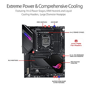 ASUS ROG Maximus XII Hero Z490 (WiFi 6) LGA 1200 (Intel 10th Gen) ATX Gaming Motherboard (14+2 Power Stages, DDR4 4800+, 5Gbps LAN, Intel LAN, Bluetooth v5.1, Triple M.2, Aura Sync) (Renewed)