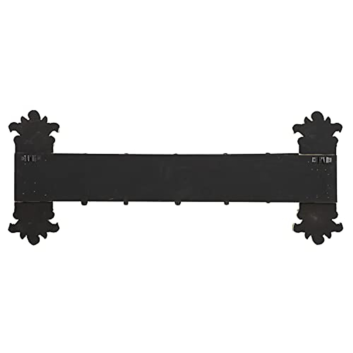 Deco 79 Metal 7 Hangers Wall Hook, 33" x 6" x 13", White