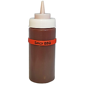 Spicy BBQ: 5 Pack: Squeeze Bottle Labels