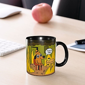 POOTRY This Is Fine Dog Mugs Funny Coffee Mug Can Be Used To Decorate The Table. It's A Good Gift for Men And Women Are Good Choices For Drinking Water At Home And Office,11 Ounce