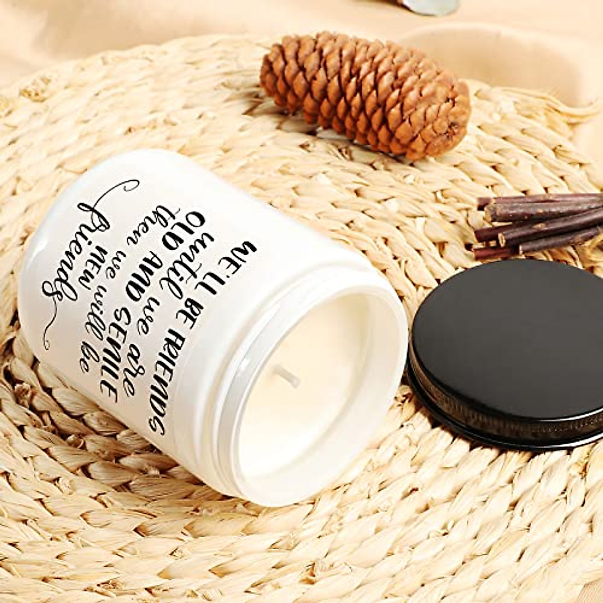 Lavender Scented Candles - We'll Be Friends Until We are Old and Senile - Best Friend,Friendship Gifts,Coworker Gifts - Christmas,Mothers Day,Birthday Gifts for Women,Men,Friends,Mom,Sister,Female