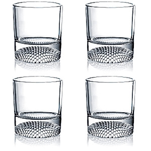 The Wine Savant Golf Ball Whiskey Glasses Set of 2-8oz Golf Gifts - Unique Whiskey Golf Glasses Set - Golf Gifts For Men & Women - Gifts for Golfers Golf Accessories Golf Ball Glasses (4 pack)