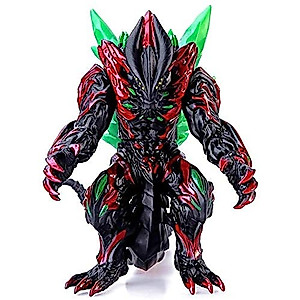 JAYKENIXO Dragon Figure King of The Monsters, 13,5 inch from Head - to - Tail, 8 inch Tall, Movable Joints Action Movie Series Soft Vinyl, Carry Bag