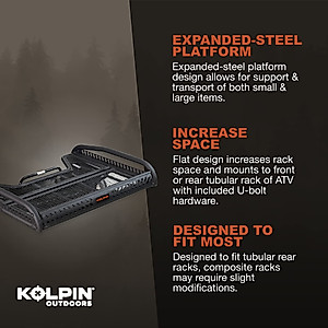 Kolpin ATV Flat Rack - 53400, Black, One Size