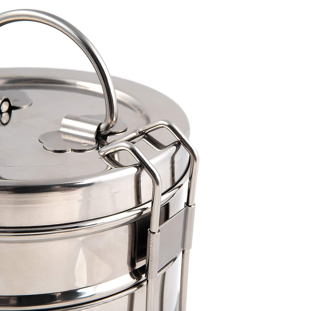 4 Tier Indian-Tiffin Stainless Steel Large Tiffin Lunch Box