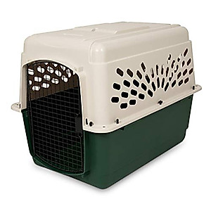 Petmate Ruffmaxx Dog Kennel Pet Carrier & Crate 36" (50-70 Lb), Outdoor and Indoor for Large, Medium, and Small Dogs - Made from Durable Recycled Material w/ 360-Degree Ventilation, Made in USA