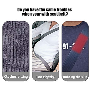 JUSTTOP 2-Pack Universal Car Seat Belt Pads Cover for A More Comfortable Driving, Seat Belt Shoulder Strap Covers Harness Pad for Car Interior Accessories(Black)