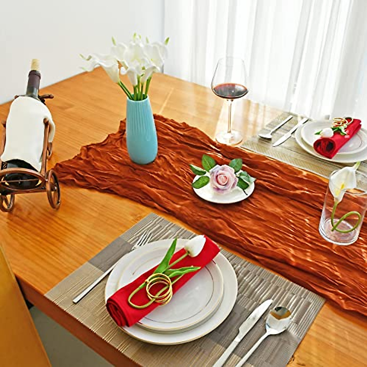 Mandy's 20pcs White Flowers Artificial Calla Lily Silk Flowers 13.4" for Easter Day Home Kitchen & Wedding