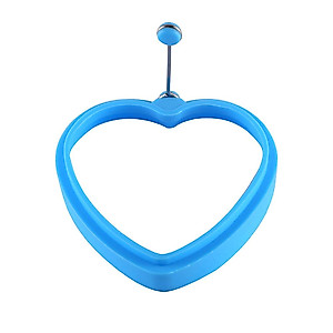 SagaSave Silicone Egg Ring Fried Eggs Mold Muffins Omelets Pancakes Mold Heart Shape Rotated 360° DIY Kitchen Cooking Tool