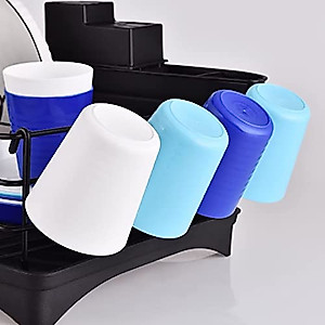 fulong Eco-friendly Unbreakable BPA Free Dishwasher Safe Plastic Drinking Cups for kids&Adult,Reusable Water Tumblers dishwasher safe (8oz-Set of 6)