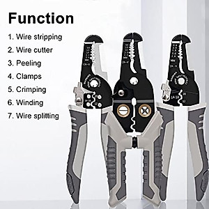 WMGoods Wire Stripper Wire Stripper Tools Professional Wire Stripper Wire Cutter, Wire Press Wiring Tools and Multi-Function Hand Tools, Wire Stripper, Multi-Function Wire Stripper