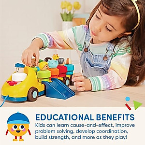 Battat – Toy Bus For Toddlers – Bus Toy With Moving Parts & 9 Figures – Developmental Toy For Babies – Spinning Bus – 18 Months + – Spinning Bus
