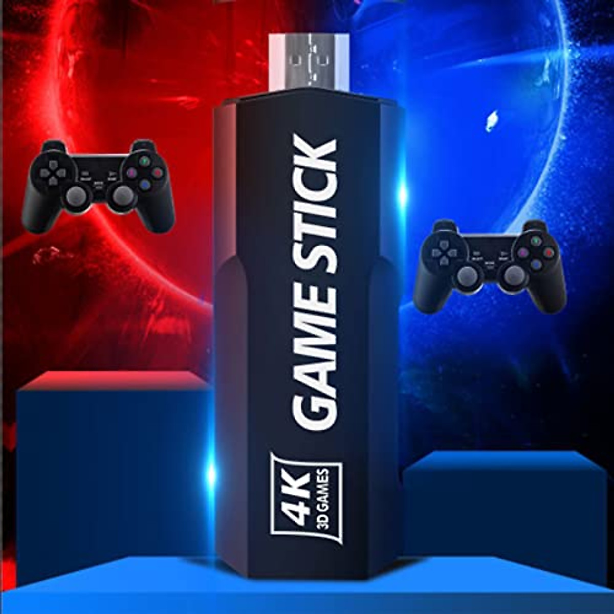 N-Game Stick, Wireless Retro Game Console, 2023 New Game Console, New Game Stick Lite 2023 Best Childhood Memories, Built in 20000+ Games, 9 Classic Emulators with 2×Wireless (M9 128G (41000+ Games))
