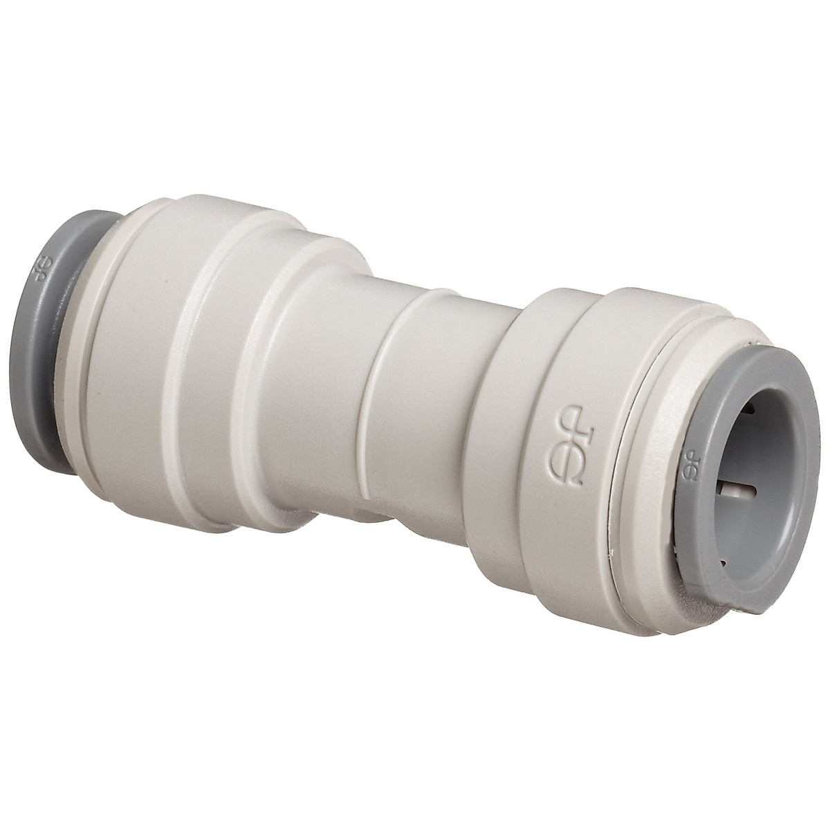 John Guest Acetal Copolymer Tube Fitting, Union Straight Connector, 1/4" Tube OD (Pack of 10)