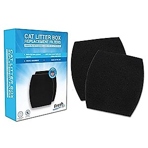 Fresh Headquarters Cat Litter Box Replacement Filters Compatible with Petmate Booda – Activated Carbon Charcoal Filters Eliminate up to 99% of Odors to Keep Your Home Smelling Fresh (Booda Clean Step)
