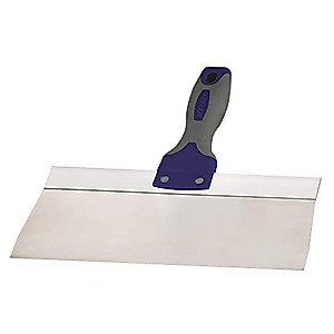 Warner 10" ProGrip Stainless Steel Drywall Taping Knife, Soft Grip Handle, 10920