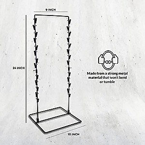 UTILE Countertop Snack Rack Display– Multi-Purpose Counter Stand Organizer for Retail, Stores, Parties, Candy Display and Holder and Chip Display Rack (Matte Black, 24’’ Tall x 9’’ Wide)