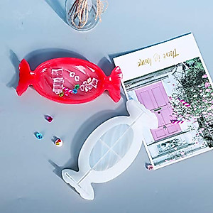 Tray Resin Mold, Large Candy Shaped Tray Silicone Mold, Epoxy Resin Casting Molds for Jewelry Storage Plate, Rolling Tray, Fruit Food Dish, Home Decoration