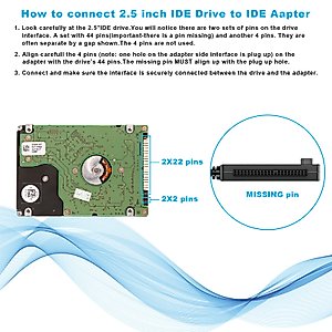 AGPTEK® SATA/PATA/IDE Drive to USB 2.0 Adapter Converter Cable for Hard Drive Disk HDD 2.5" 3.5", Compatible with USB 1.1/2.0/3.0, with External AC Power Adapter Included