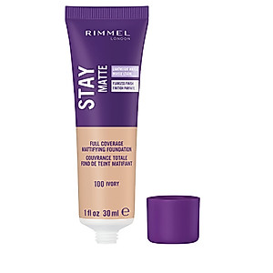 Rimmel London Stay Matte Liquid Mousse - 091 Light Ivory - Foundation, Lightweight, Shine Control, Oil-Free, 1oz