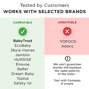 Magnetic Cabinet Locks Replacement Keys (2 Pack) | Baby Proofing Door Locks For Kids Safety Extra Strong Magnets | Universal Fit for Child Safety Cabinet Locks Brand | Key Holder Included