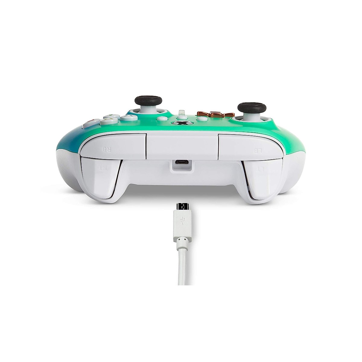 PowerA Enhanced Wired Controller for Xbox Series X|S - Seafoam Fade, gamepad, wired video game controller, gaming controller, Xbox Series X|S