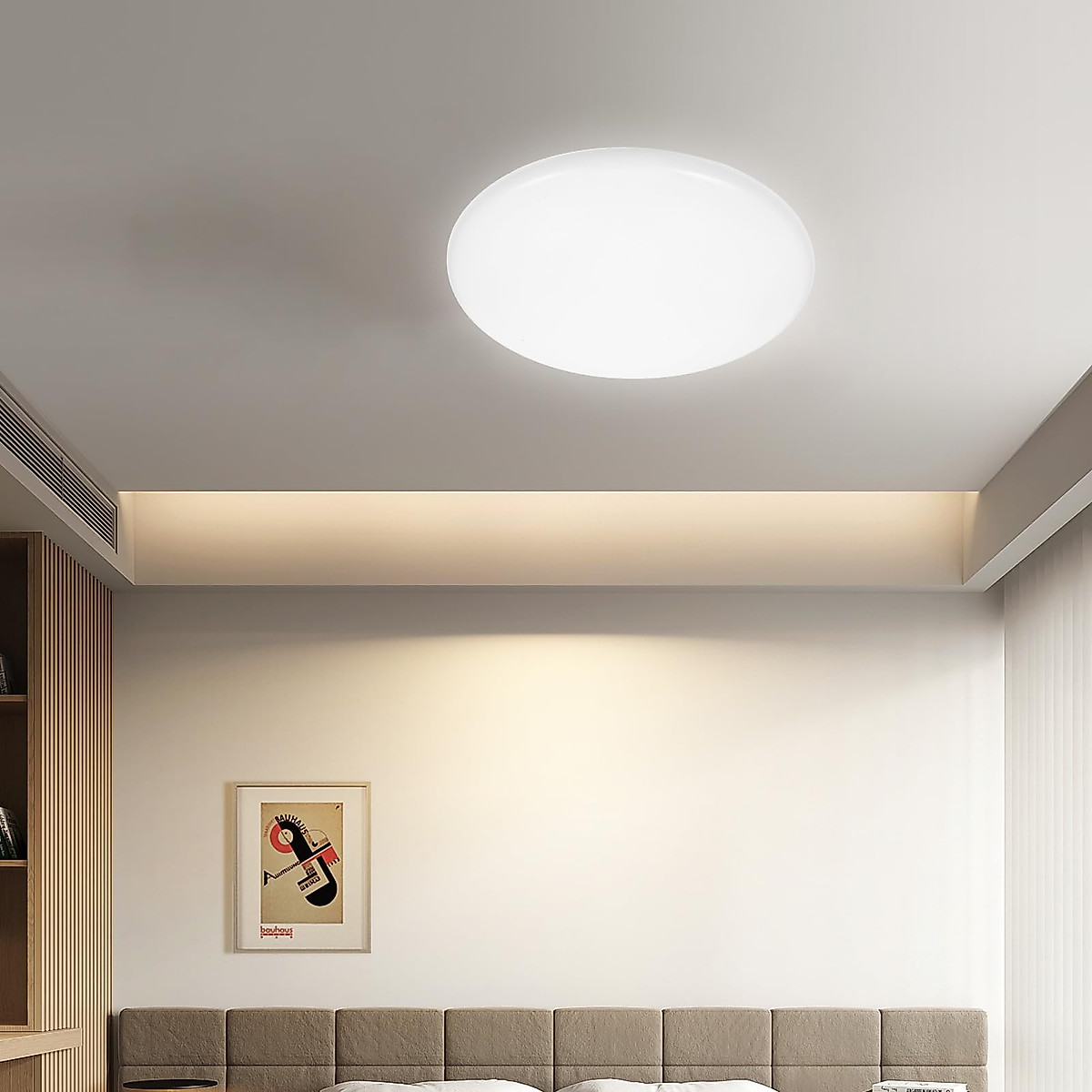 COHEALI Flush Mount Ceiling Light Cover Plastic Ceiling Fixture Shade Replacement Dome Cover Decorative Light Shade for Ceiling Lighting Accessories