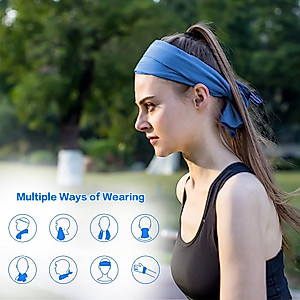 2 Pack Cooling Towel Cold Towel Ice Towel Microfiber Cool Towel with 2 Pcs Headband for Sports, Yoga, Golf, Gym, Running, Fitness，Camping, Workout Women Men Teens Neck Face Clearance Accessories