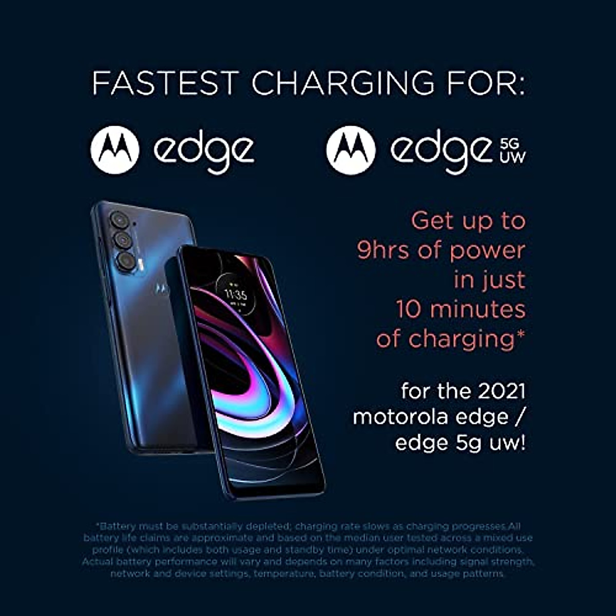 Motorola TurboPower 30 USB-C Charger - No Cable