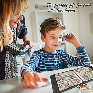 Baseball Card Binder, 900 Pocket Card Collections Album, 9 Pocket Trading Card binder with 50 Removable Sleeves, Card Protectors Holder Fit Football, Baseball, Sport Cards and Other Trading Cards