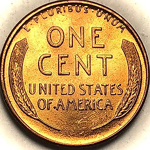 1945 D Lincoln Wheat Cent Red Penny Seller Mint State