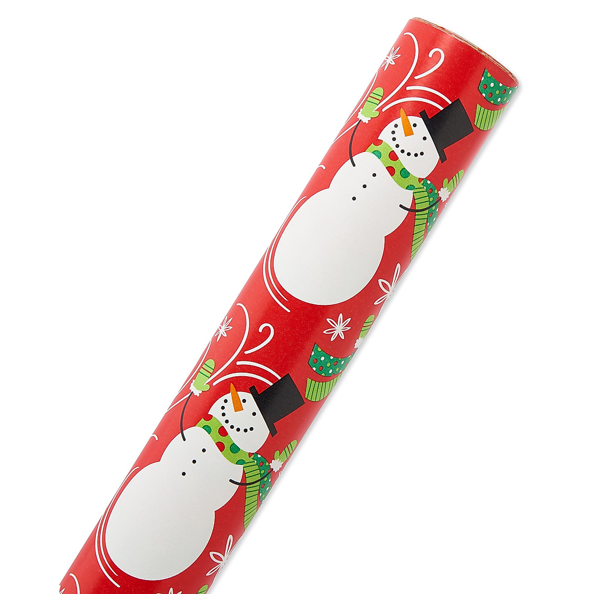 American Greetings Christmas Reversible Wrapping Paper Jumbo Roll, Snowflakes (1 Roll, 175 sq. ft.)